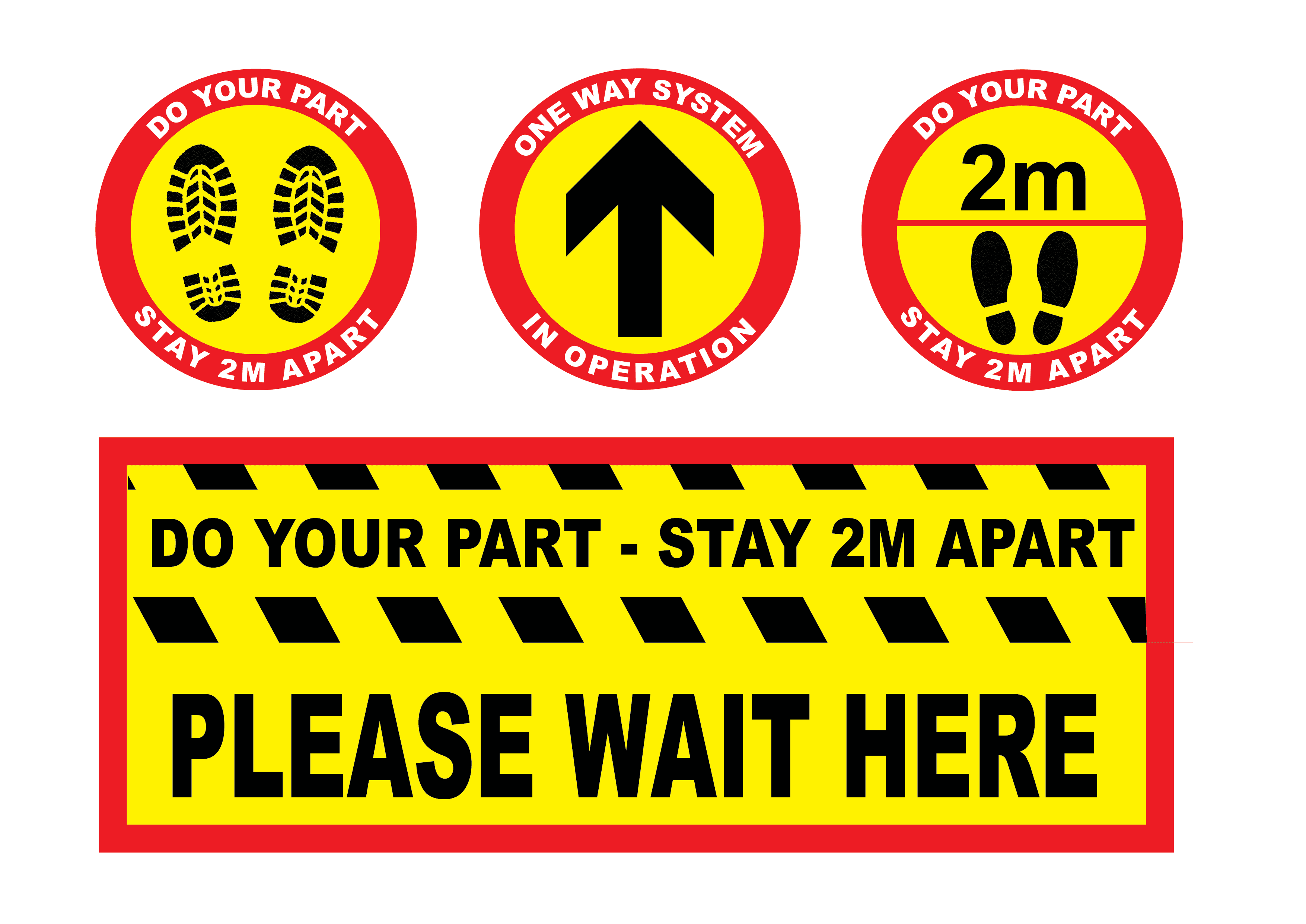 Social Distancing Signage - helping you get back to work - Stone Create